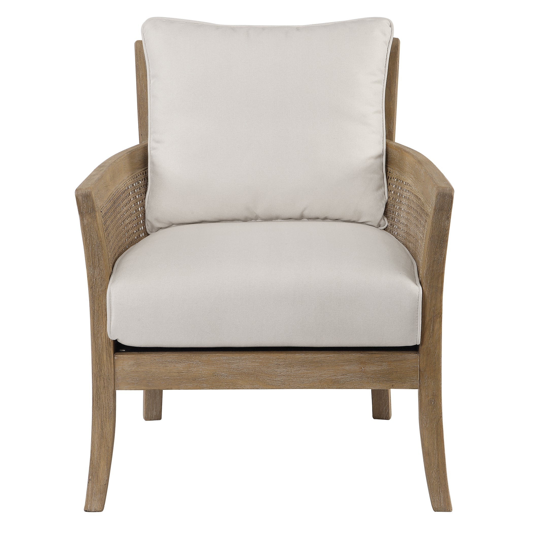 Encore Armchair in Natural | High Supportive Back & Curvy Flair Arms