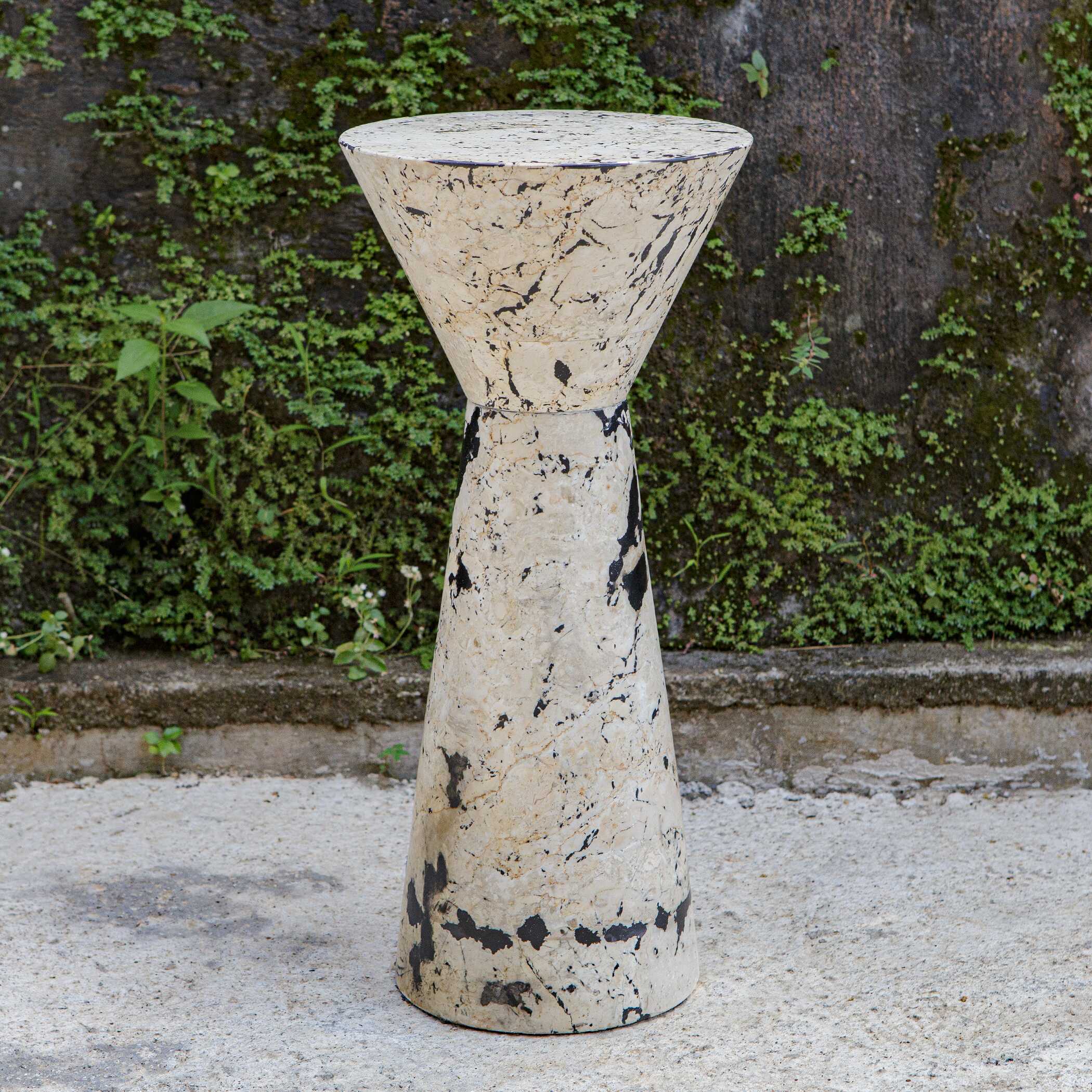 Outdoor - Lenora Stone Drink Table