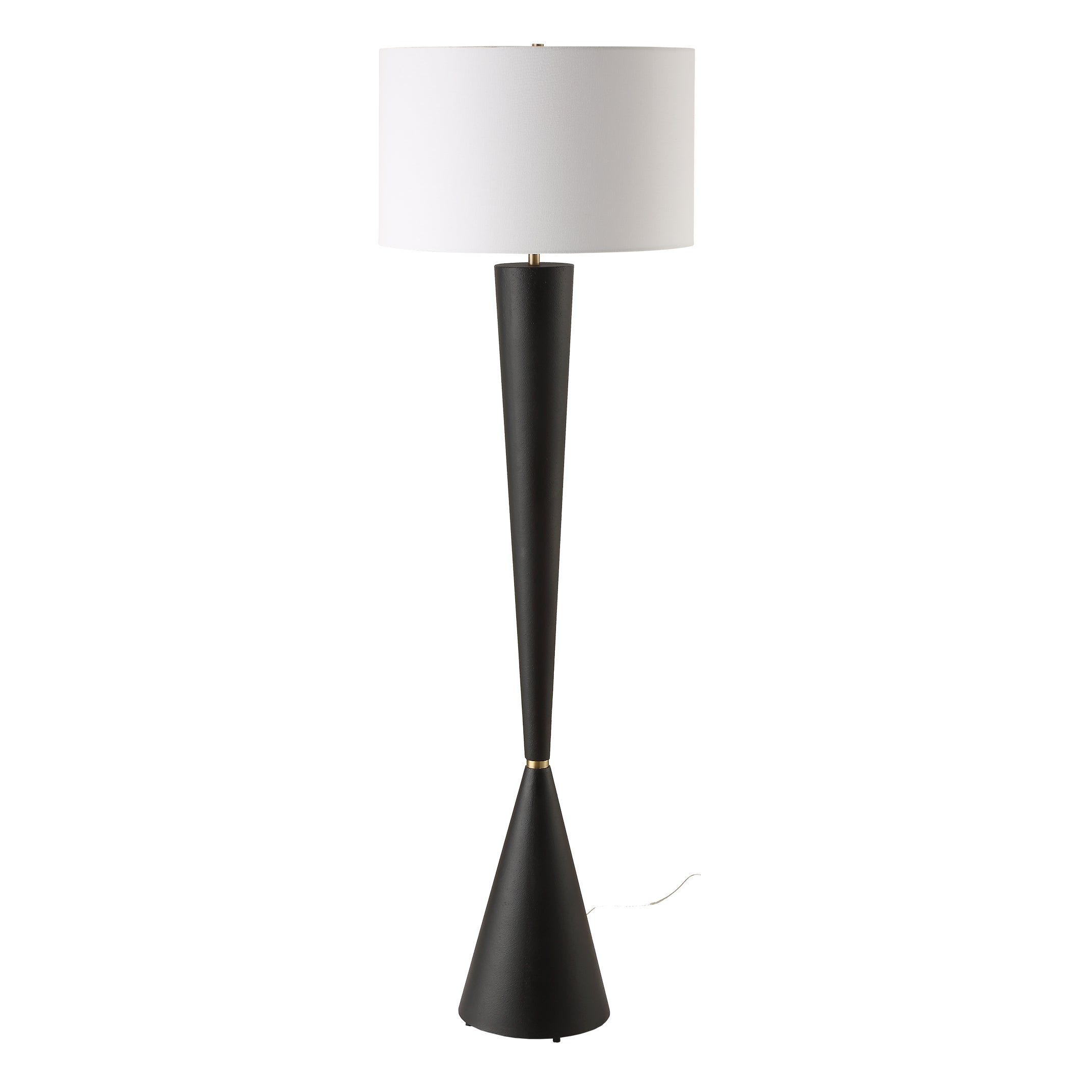 Lighting - Layla Black Tapered Floor Lamp