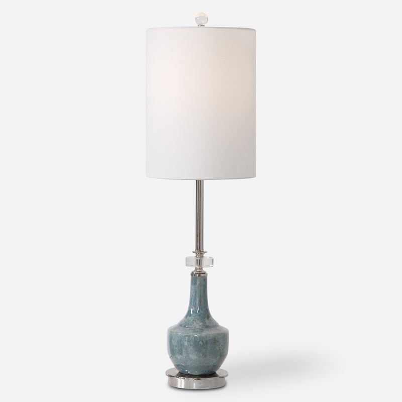Lighting - Piers Mottled Blue Buffet Lamp