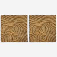 Channels Wood Wall Decor | Hand Carved Solid Pine