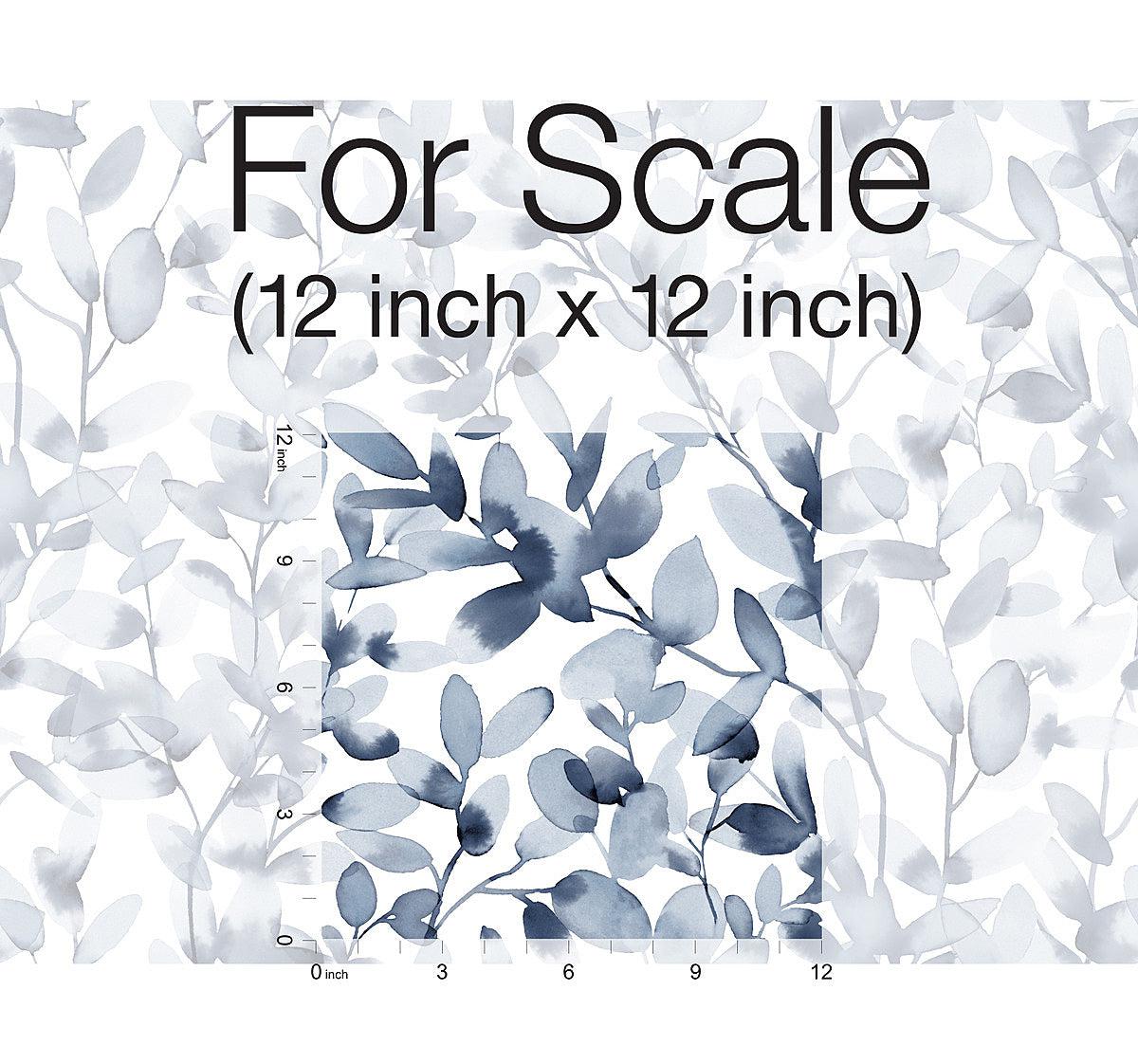 Peel and Stick Wallpaper | Botany Vines Design | Blue