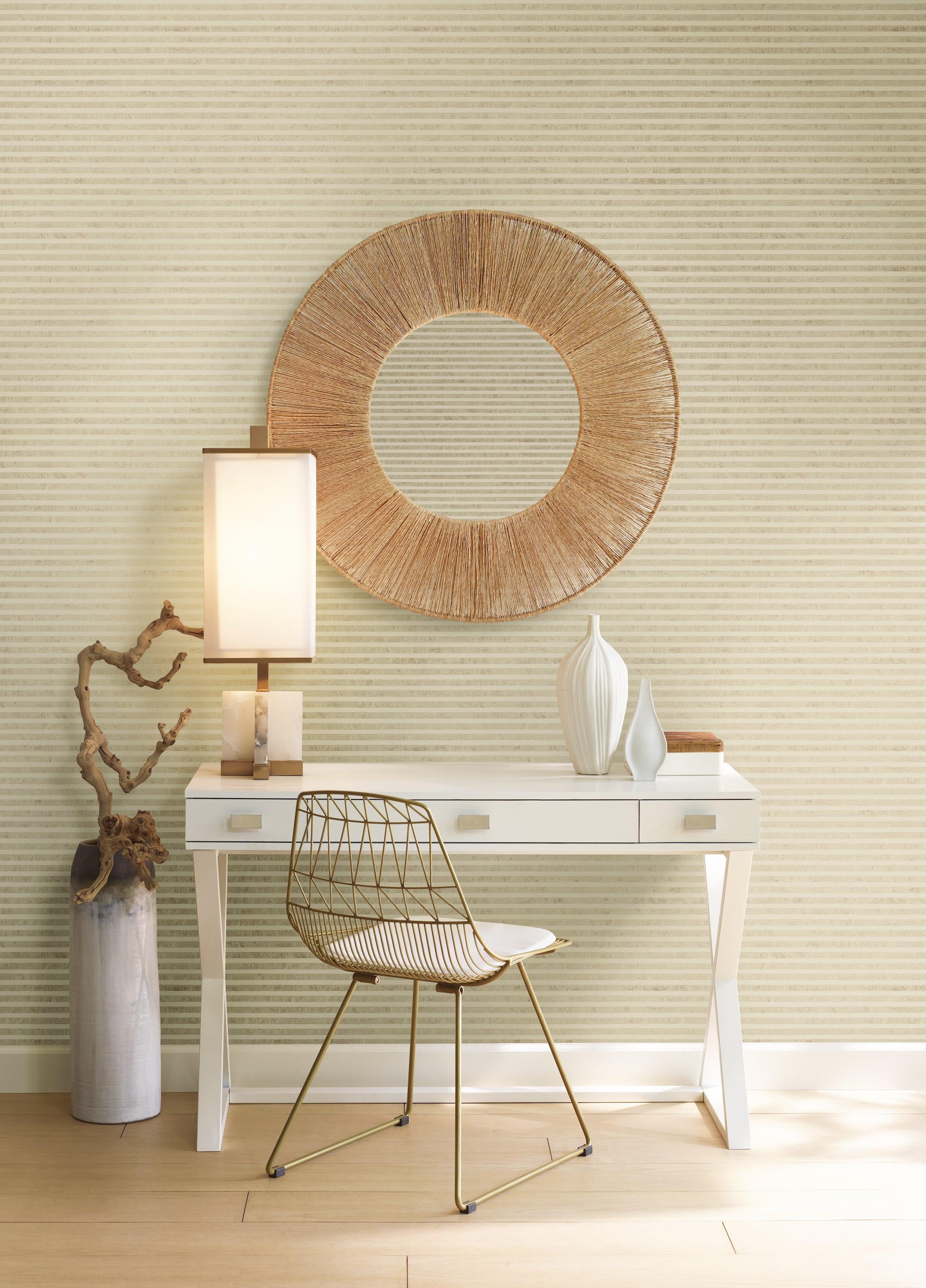 Wallpaper - Faux Capiz Wallpaper // Warm Sand