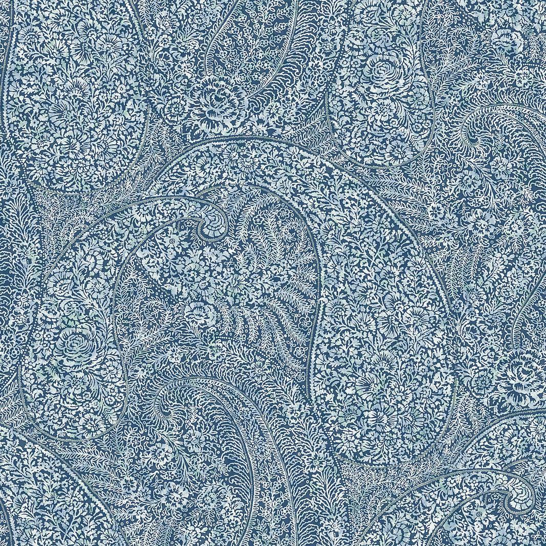 Blue Paisley Wallpaper - Easy to Hang & Tear Resistant