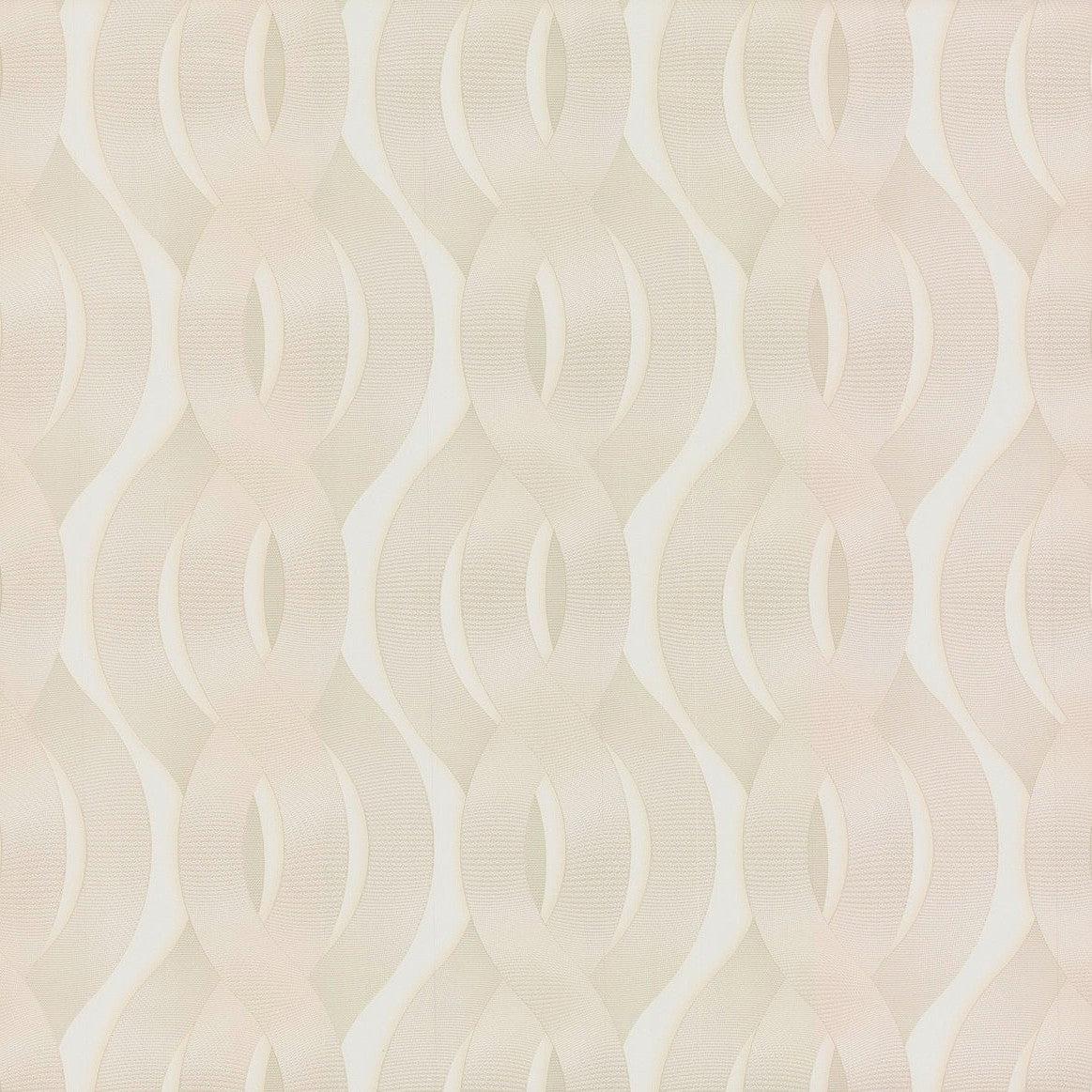 Contemporary Wallpaper | Nexus White & Cream Metallic | Modern Wall Paper
