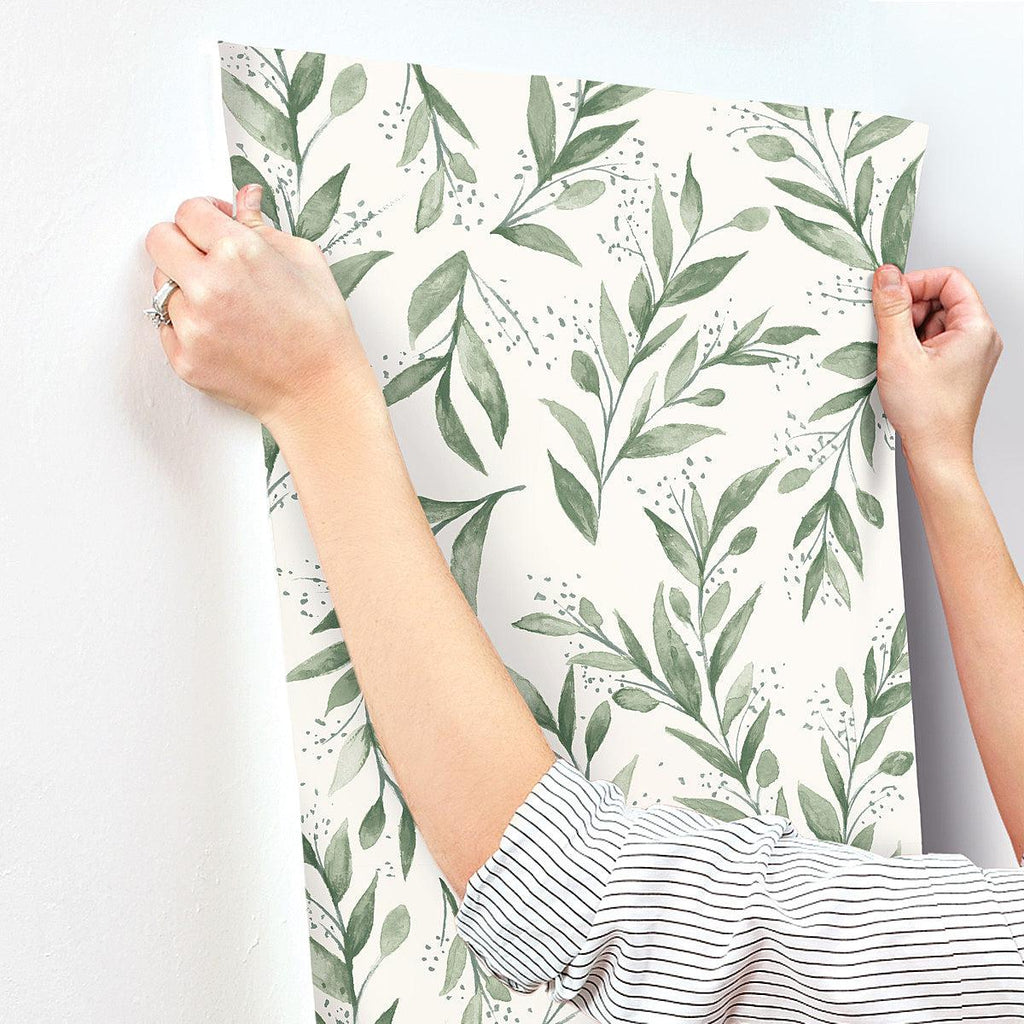 Joanna Gaines Olive Branch Wallpaper - Magnolia Home II Collection