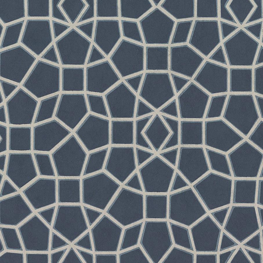 Blue Textured Wallpaper - Sculptural Web Design for Modern Homes