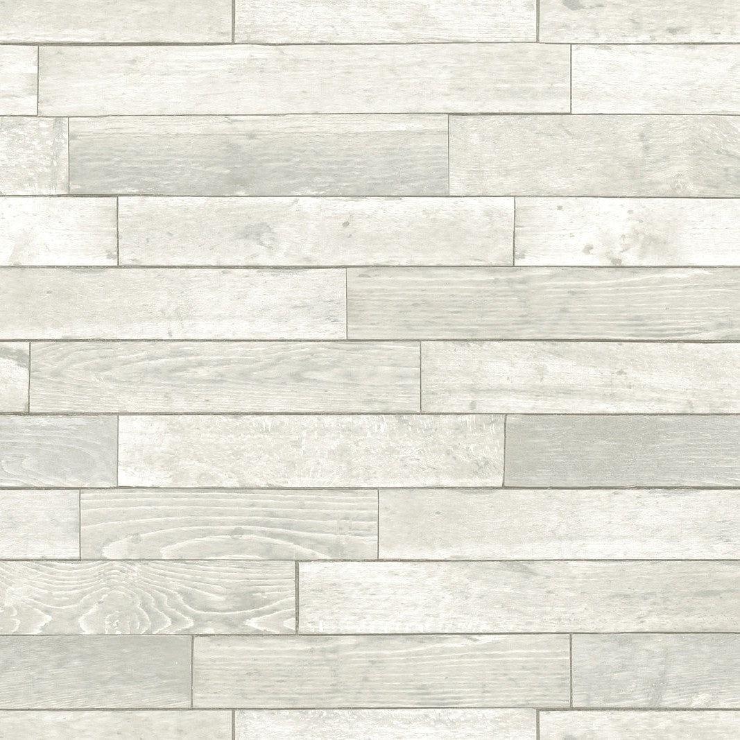 Peel & Stick White Wallpaper | Designer Wallcoverings | Warehouse Planks