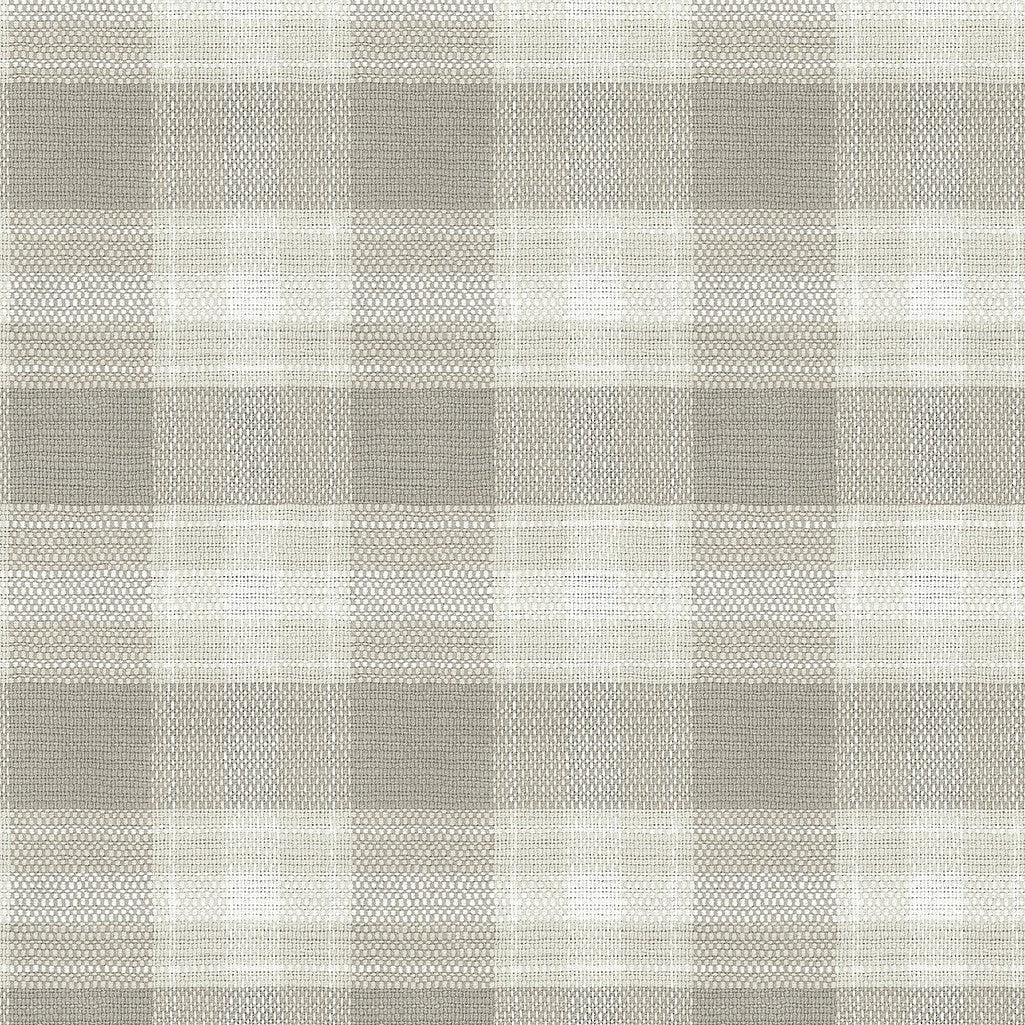 Buffalo Check Woven Wallpaper in Linen | Modern Style Home Decor
